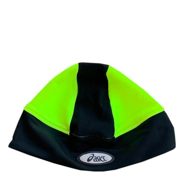 Asics | Accessories | Asics Thermopolis Hat Black Neon Size Lxl Nwt ...